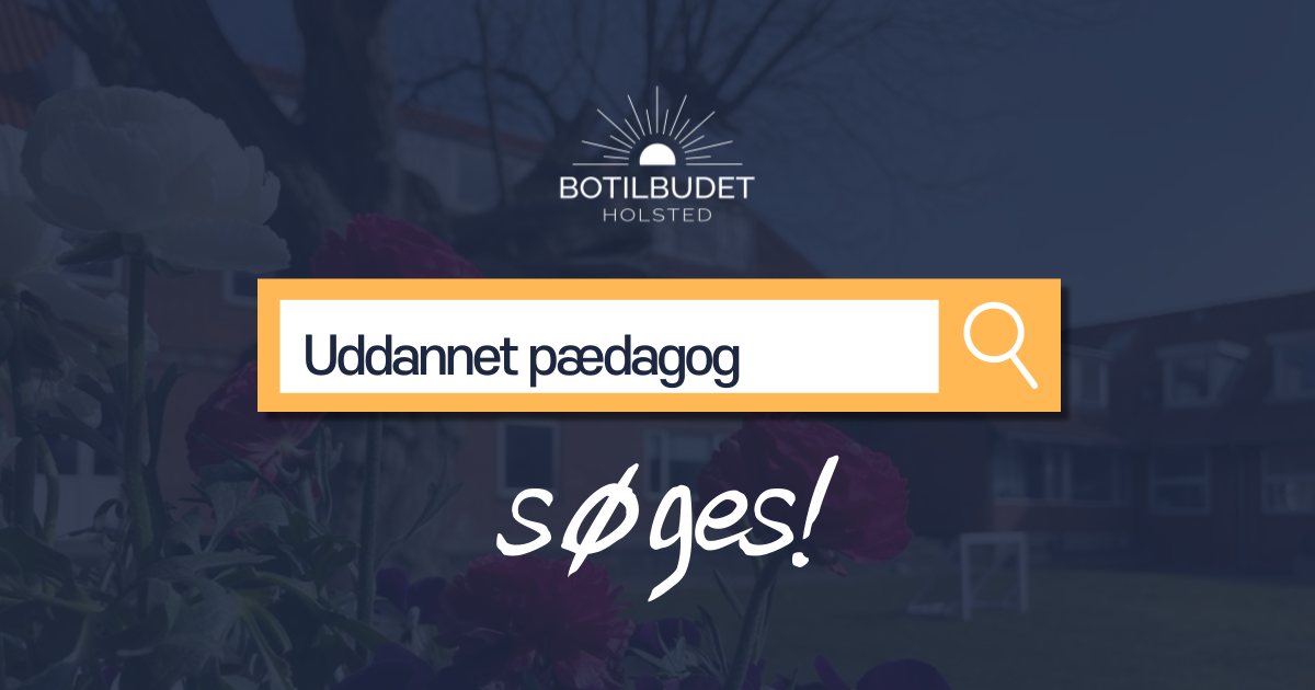 Jobopslag om pædagog - Botilbudet i Holsted